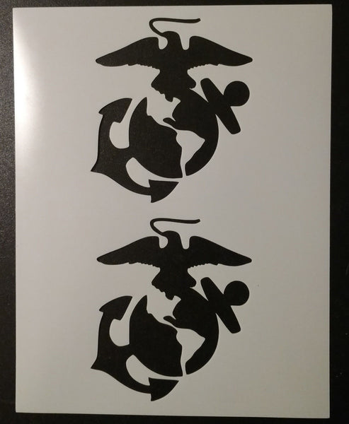 Marine Corps USMC Eagle Anchor Globe - Stencil – My Custom Stencils