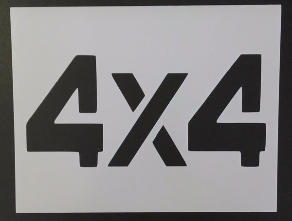 4 x 4 / Four By Four - Stencil – My Custom Stencils