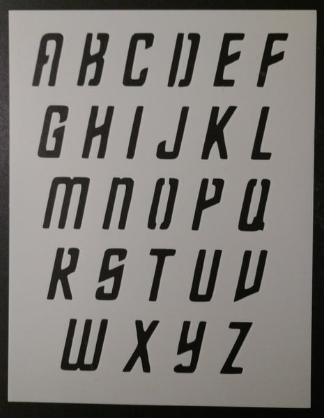 Star Trek Font Alphabet - Stencil – My Custom Stencils