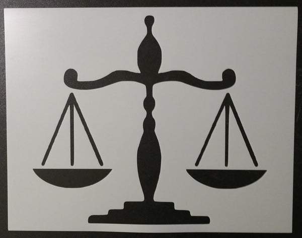 Scales of Justice - Stencil – My Custom Stencils