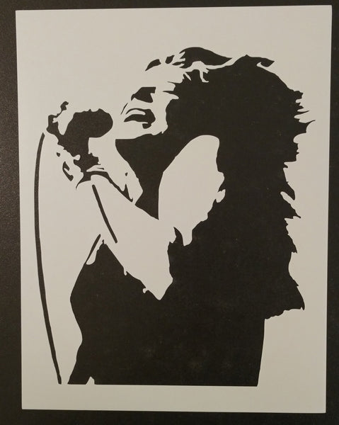 Rock N Roll Singing Girl Singer - Stencil – My Custom Stencils