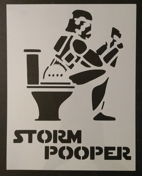 Stormtrooper Storm Pooper Trooper Custom Stencil – My Custom Stencils