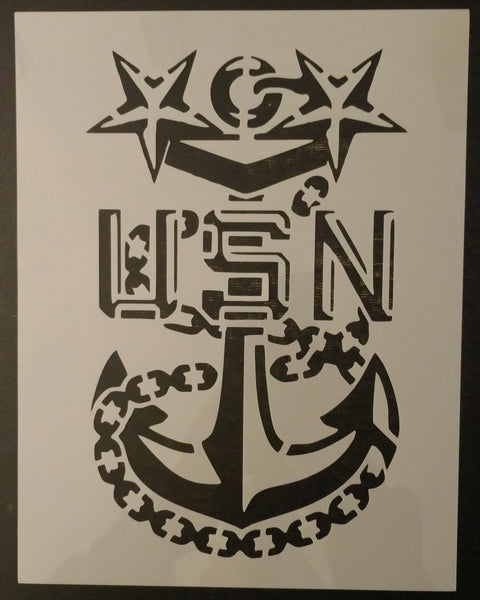 US Navy Master Chief Anchor - Custom Stencil – My Custom Stencils