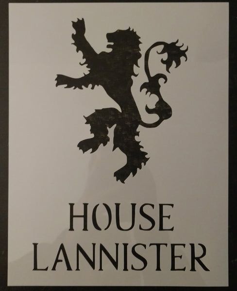GOT Game of Thrones House Lannister Custom Stencil – My Custom Stencils