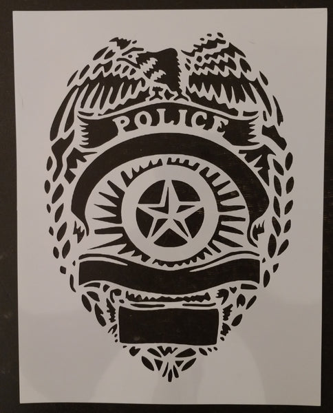 Police Badge Custom Stencil – My Custom Stencils