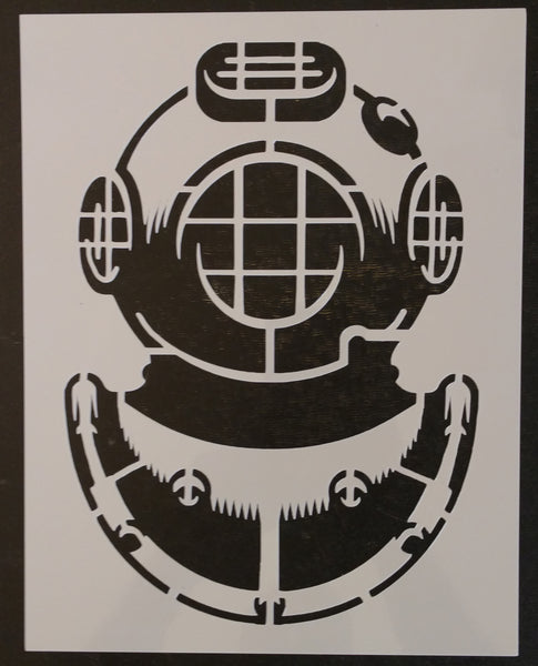 Navy Dive Helmet Diver Helmet Custom Stencil – My Custom Stencils